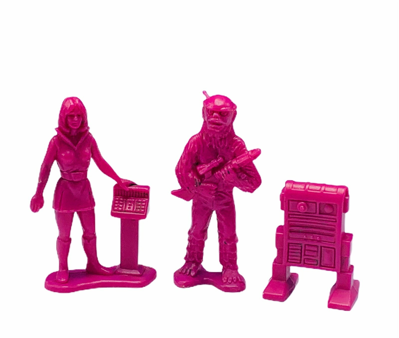 Timmee plastic space toy figures Tim Mee Galaxy Laser Team lot PINK ...