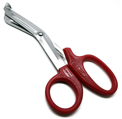 EMT Utility Red Scissors 5.5" Medical Paramedic First Aid Universal ...