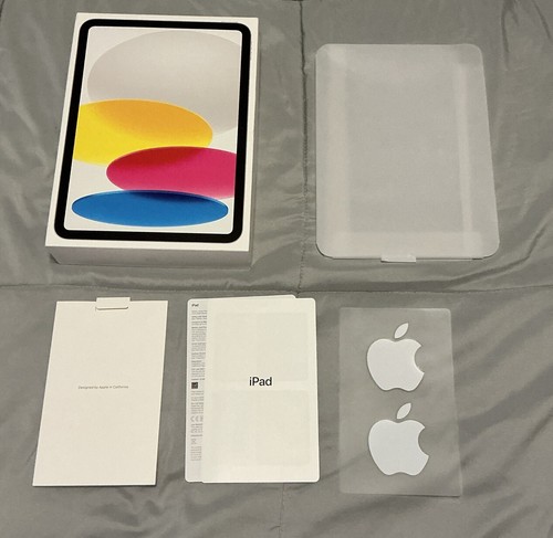 Apple iPad 10th Gen WiFi 10.9 inch Silver Empty Box Only & Apple ...