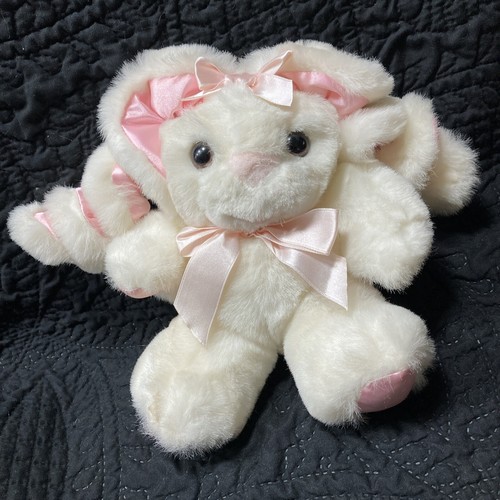 Vintage Dayton Hudson Squiggles White Bunny Rabbit Pink Curly Ears 7 ...