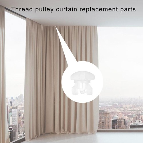 10Pcs Plastic Curtain Rails Stop Intermediate Lock for Home and Hotel ...