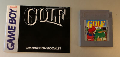 Vintage NINTENDO Game Boy Golf -tested- Cartridge And Manual Included ...
