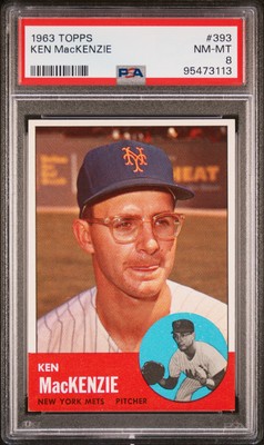 1963 TOPPS #393 KEN MACKENZIE PSA 8 | eBay