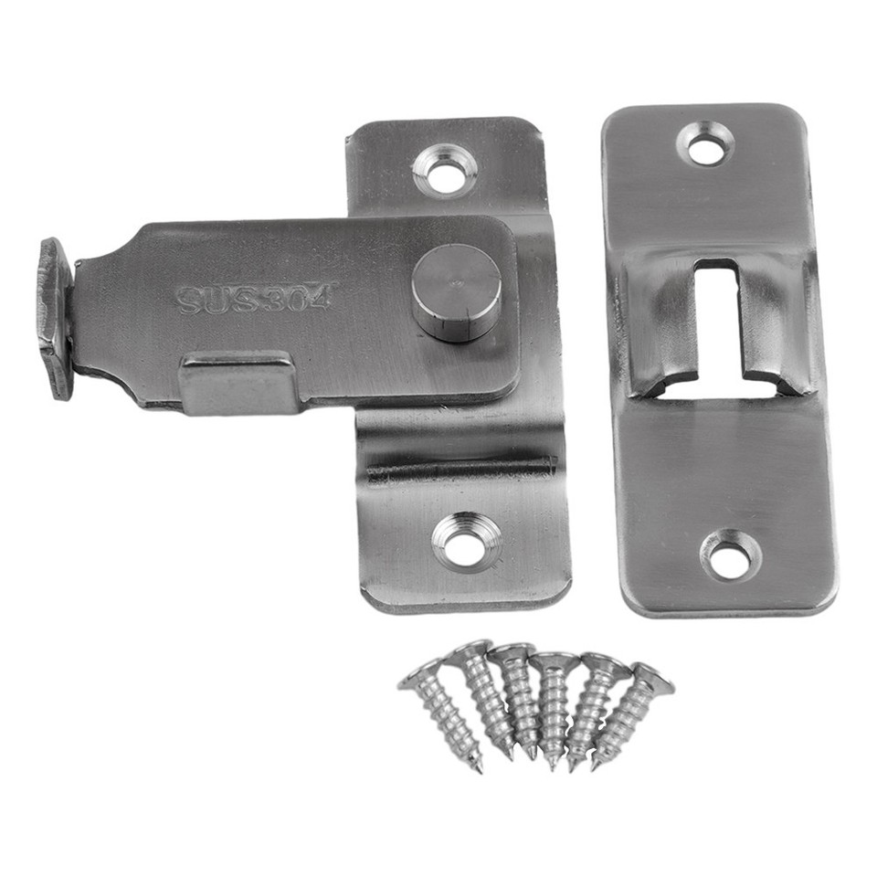 Stainless Steel Right Angle Hook Lock Doors Wood Door Latch Cabinet ...