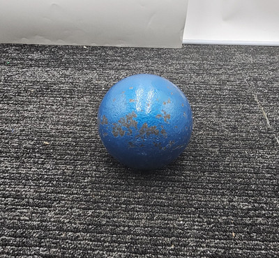 Shot Put 12 LBS Ball Put Shot Cast Iron Blue for Outdoor Sports Track ...