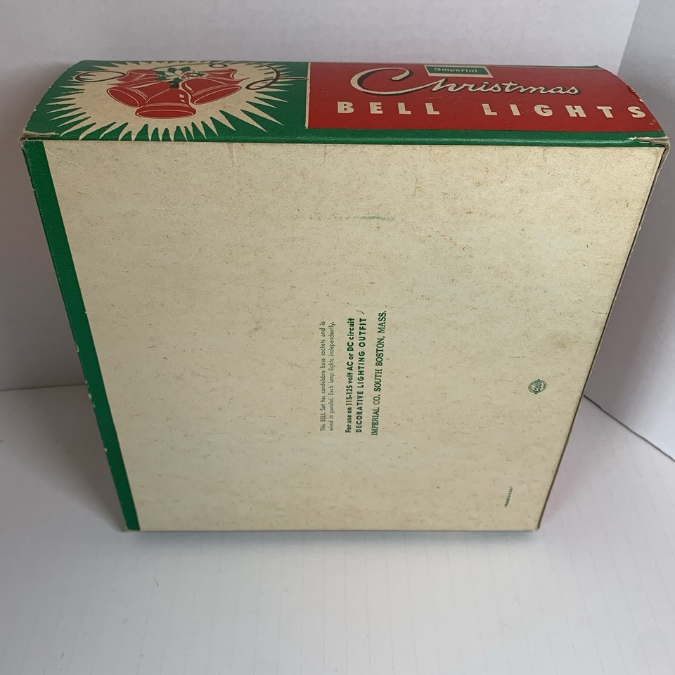 VTG Imperial Christmas Red Twinkling Lighted Red Hard Plastic Bells 3 ...