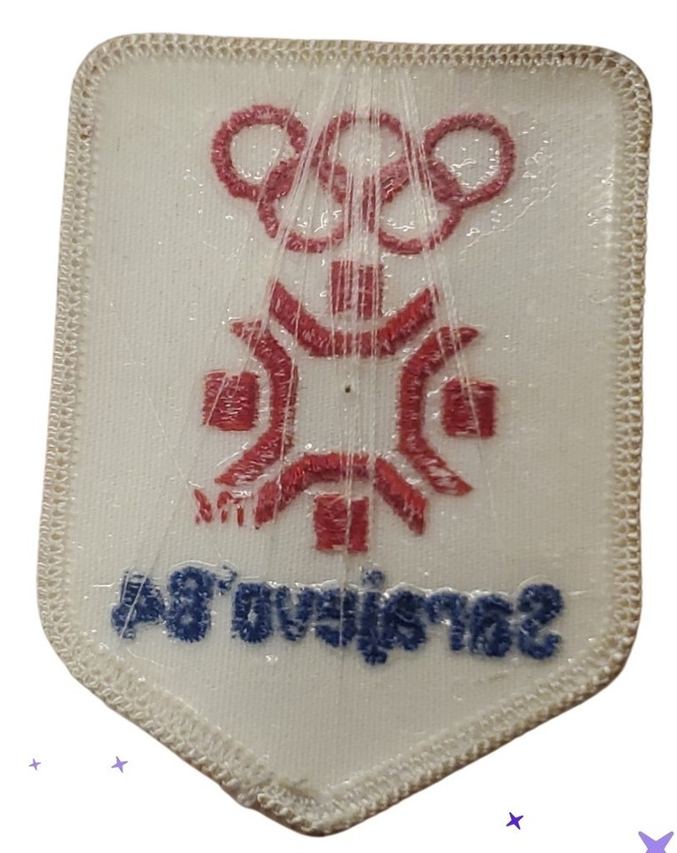Olympics 1984 Sarajevo Patch Winter Games XIV Souvenir Cloth Patch | eBay