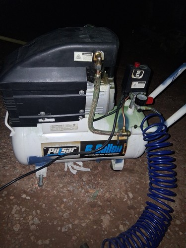 Pulsar Air Compressor 6 GALLON Horizontal Model 2HP Rated 3.5HP Peak | eBay