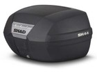 SHAD SH44 Motorcycle Top Box Black 44L Waterproof 2 Helmet Case Luggage ...