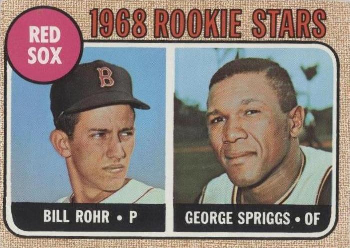 1968 Topps - 1968 Rookie Stars George Spriggs, Billy Rohr #314 for sale ...