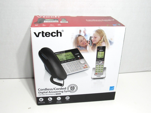 VTech DECT 6.0 Corded/Cordless Answering System w/ Caller ID/Call ...