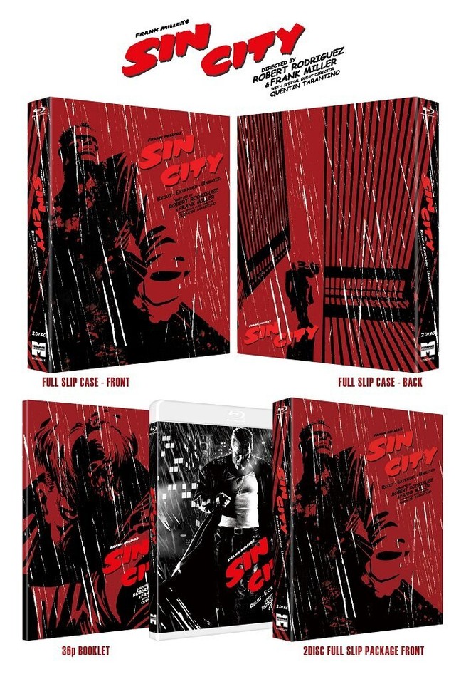Sin City BLU-RAY Full Slip Limited Edition / Theatrical & Extended Cut ...