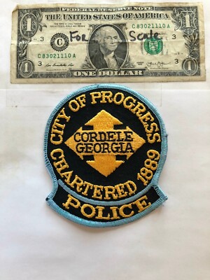Cordele Georgia Police Patch Un-sewn great condition | eBay
