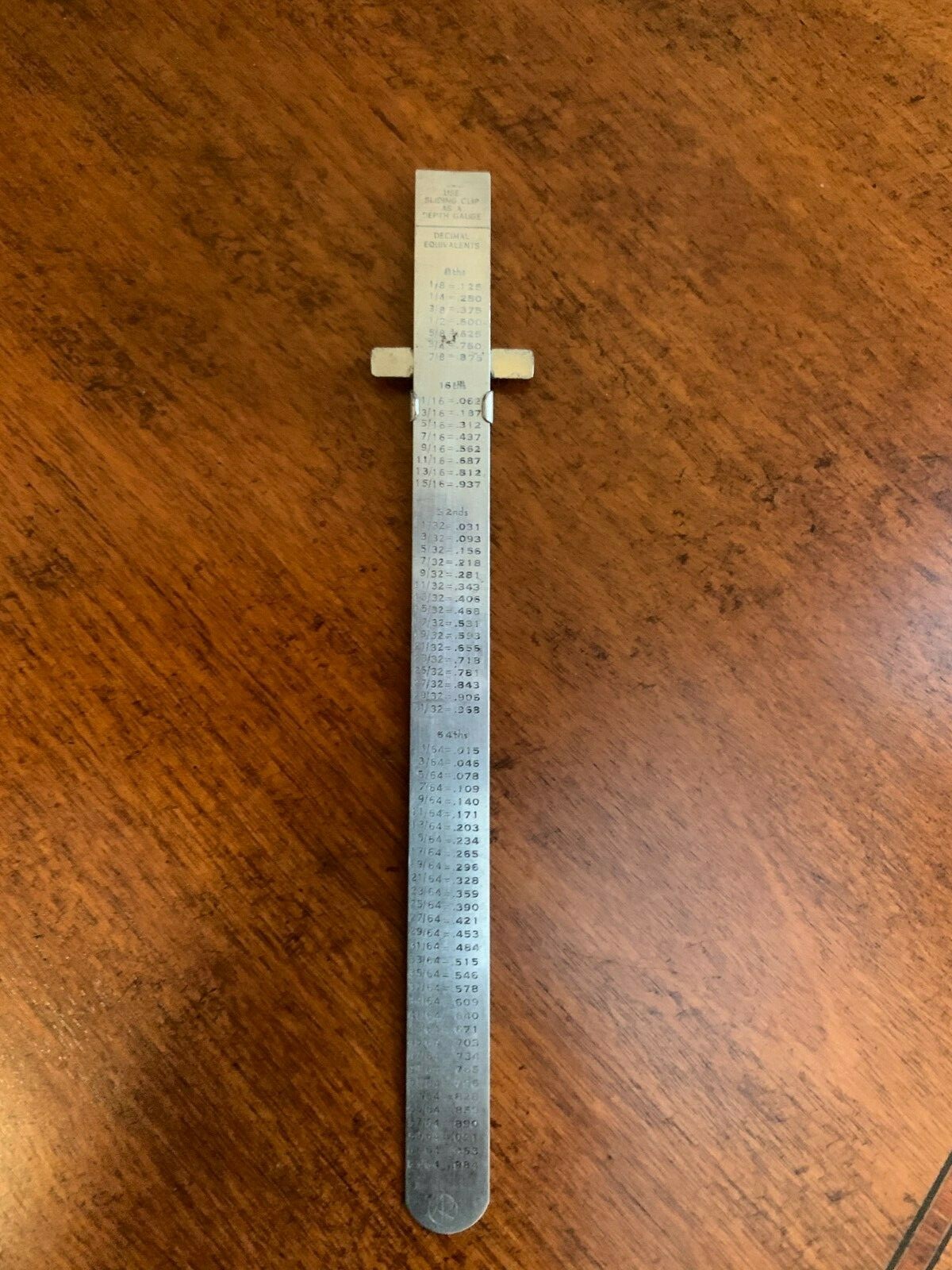 Vintage Pocket 6" Ruler Depth Gauge “Berner-Pease Aviation-Automotive ...