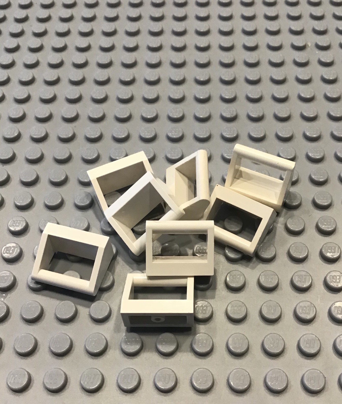 LEGO Tile Modified 1x2 with Handle Lot of 8 WHITE 7739 8864125470173 ...