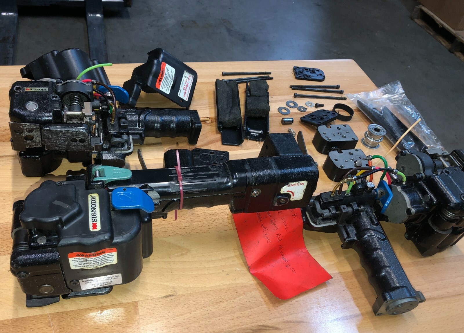 SIGNODE VFX 9/13 Pneumatic Combination Tool, Parts, LOT - USED | eBay