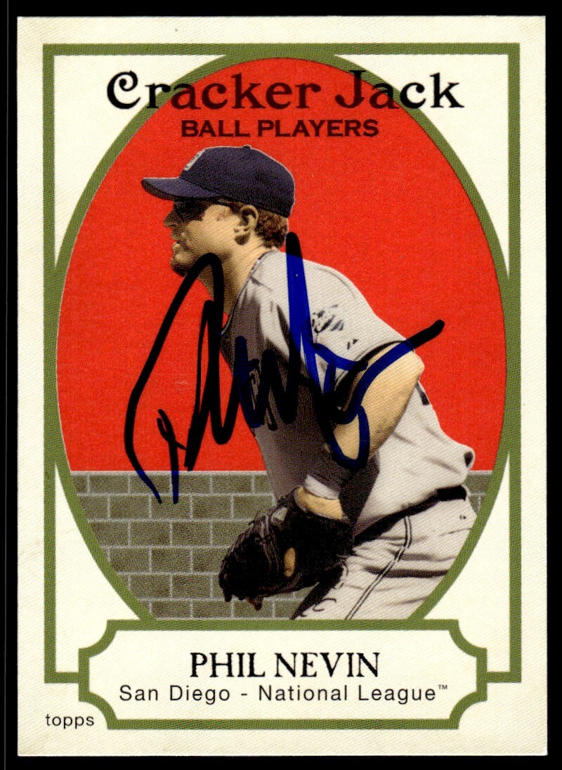 2005 Topps Cracker Jack Baseball Phil Nevin Auto San Diego Padres #29 ...