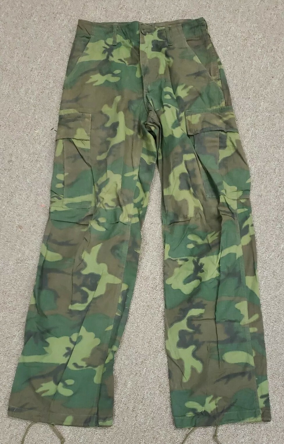 Trousers Camouflage W/R Poplin Class 2 ERDL USGI X-Small Regular ...