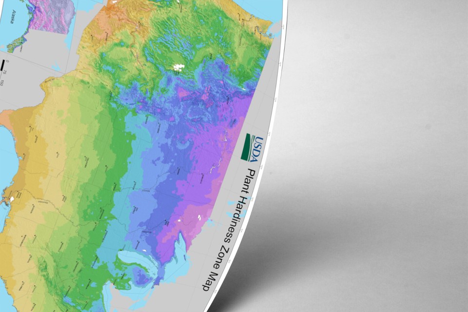 USA United States Plant Hardiness Zone Map Biome Poster Print - PICK ...
