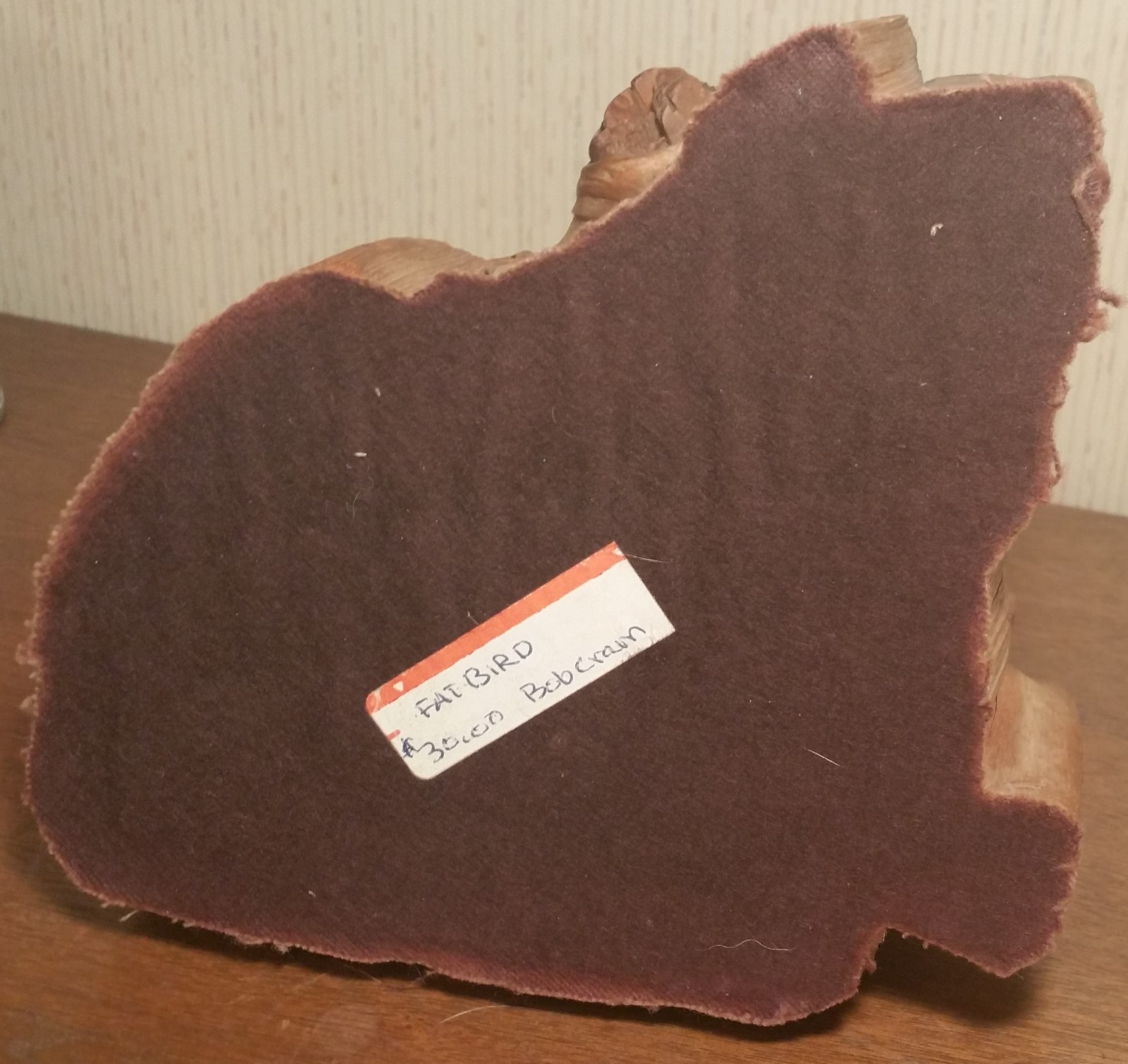 KING 5 TV seattle KOMO news bob cram vtg carved stone bird cartoon art ...