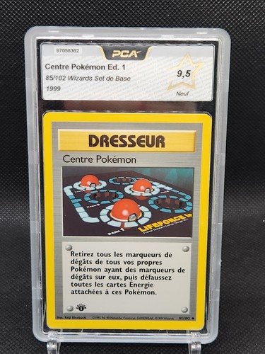 Carte Pokémon Edition 1 PCA 9.5 Set de base UNCO Centre Pokemon 85/102 ...