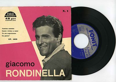 45 RPM EP GIACOMO RONDINELLA AUMMO AUMMO # 1 | eBay