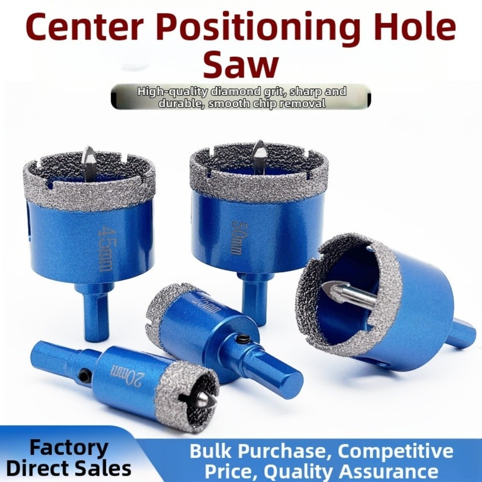 Diamond Coated Holesaw Set for Granite Tile with Hex Socket and Pilot ...