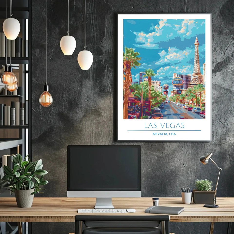 Las Vegas Street View Poster | eBay