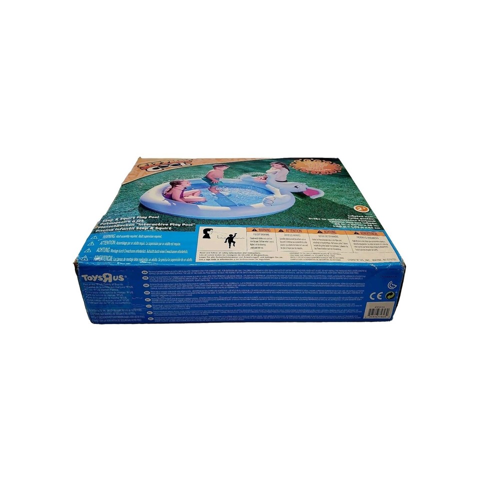 Sizzlin' Cool Elephant Inflatable Step & Squirt Play Pool | eBay