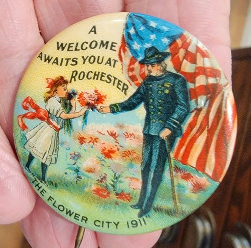 1911 ROCHESTER the FLOWER CITY Pinback Button 1 1/2" | eBay