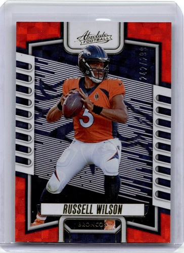 2023 Absolute Orange Squares #4 Russell Wilson #'d 242/299 | eBay