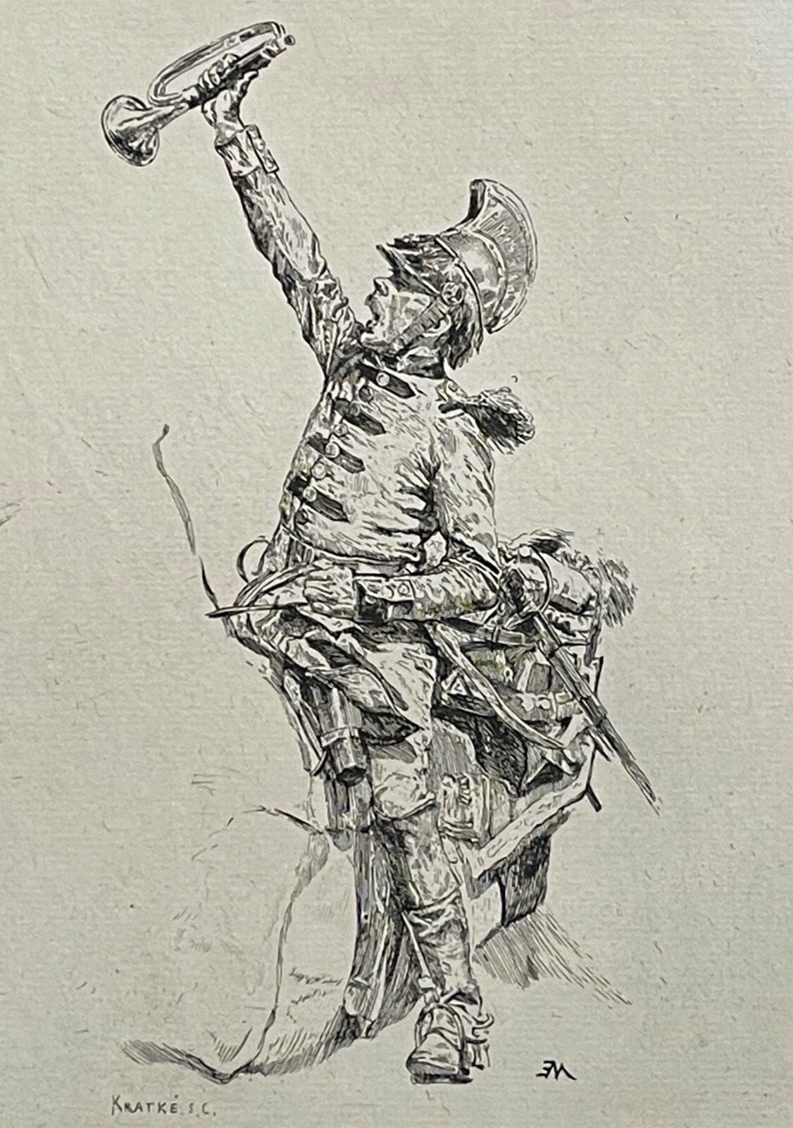 Ernest Meissonier The Trumpet With 1807 Empire Napoleon Writer Kratké ...