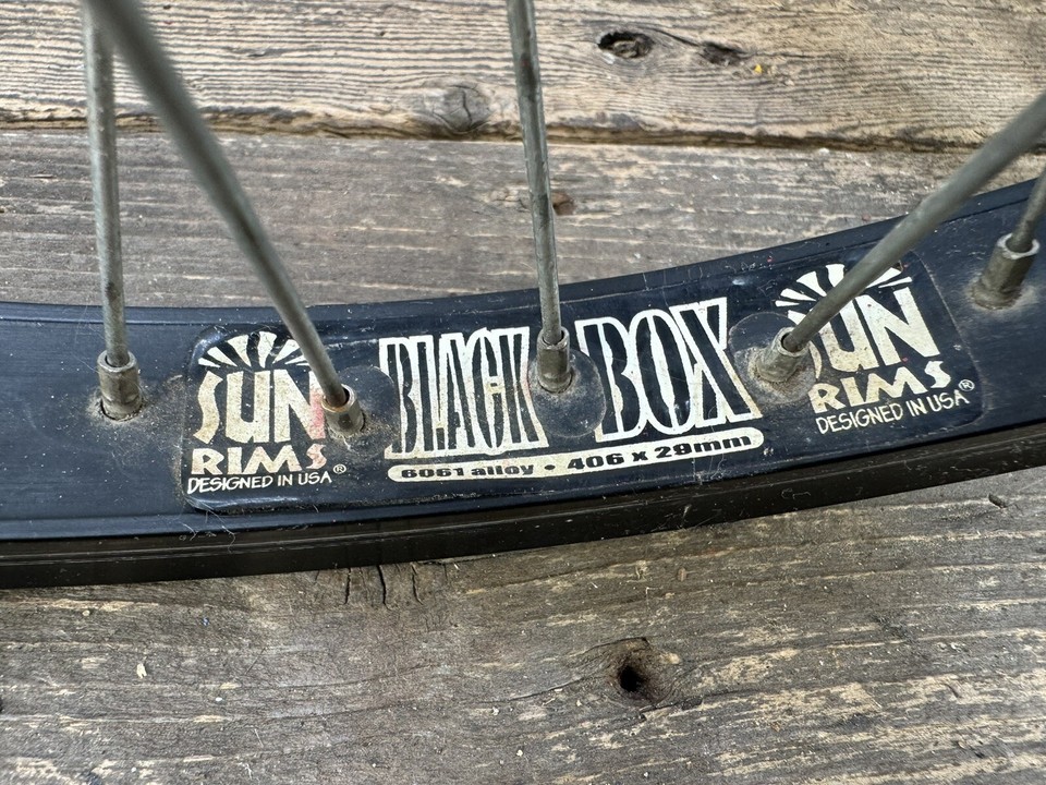 Sun Black Box 20” 48 Spoke Bmx Rims 14mm Old Mid School Bmx | eBay