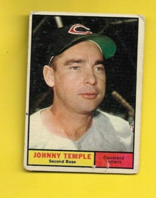 1961 Topps Johnny Temple #155 Cleveland Indians GOOD FREE SHIPPING | eBay