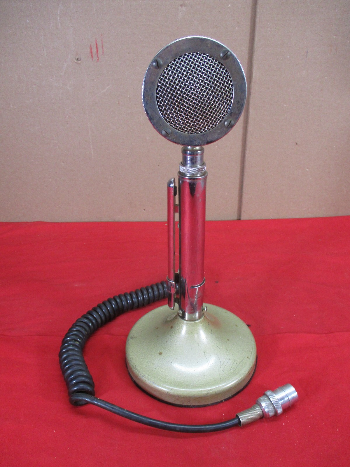 Vintage Astatic D-104 Lollipop HAM CB Desktop Microphone Push Button ...