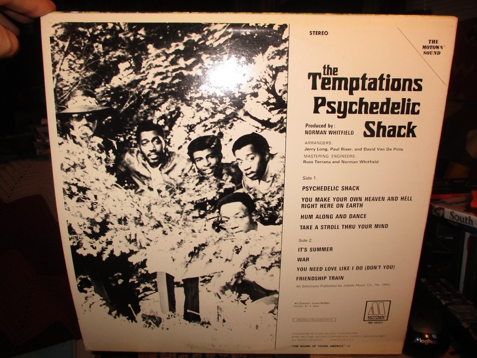 1981 Reissue THE TEMPTATIONS Psychedelic Shack LP Motown M5-164V1 NM/NM ...