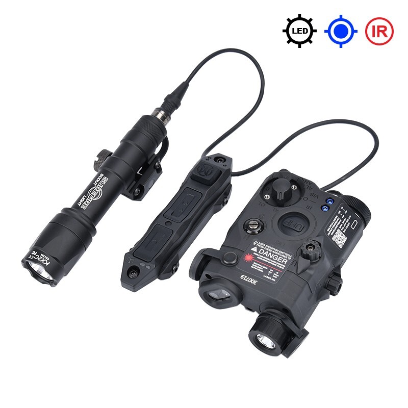 Tactical PEQ 15 UHP Green Dot Laser IR Fill light Hunting Flashlight ...
