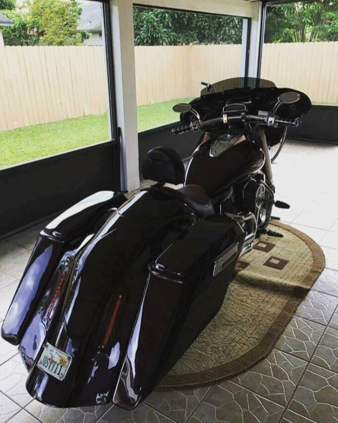 For Suzuki M109R Fifty Five Extended Stretched Saddlebags LED Fender ...