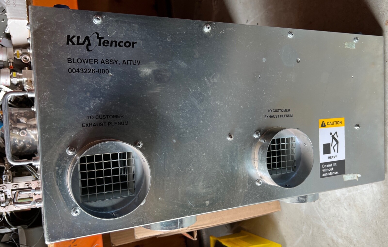 KLA Tencor Blower Assy AITUV 0043226-000 Cabinet Plenum 208VAC Semi ...