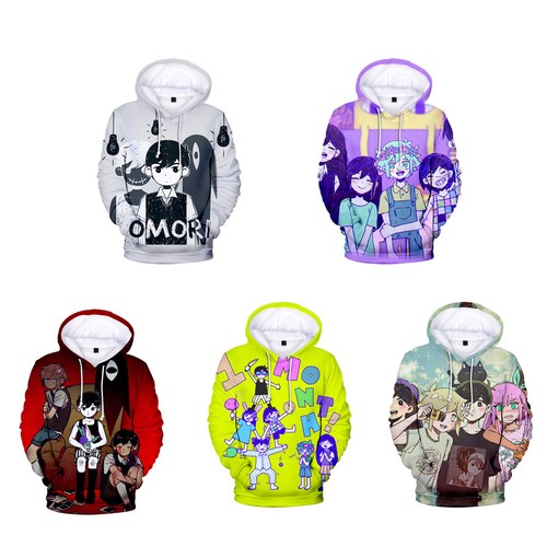 Omori 3D Hoodies Aubrey Kel Hero Sweatshirts Adult Kids Jacket Coat ...
