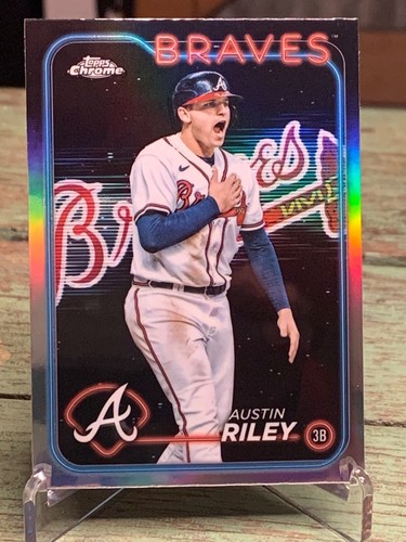 2024 Topps Chrome Austin Riley Lightboard Logo Refractor Retail Case ...