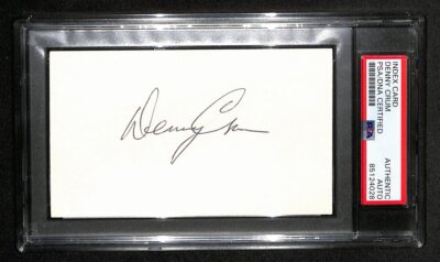 Denny Crum Signed 3x5 Index Card Louisville Basketball Coach PSA/DNA ...