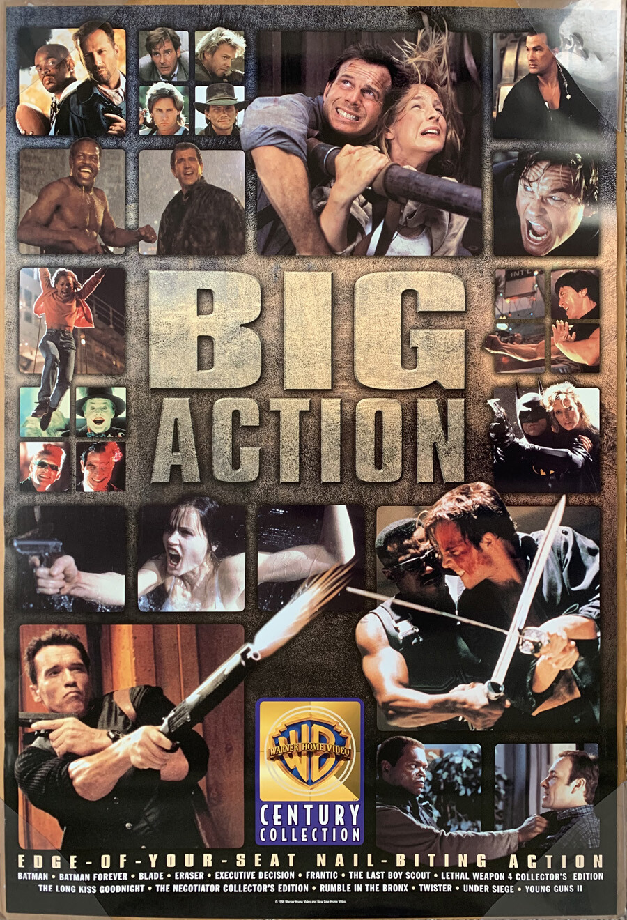 BIG ACTION MOVIE POSTER 1 Sided ORIGINAL 27x40 WARNER BROS CENTURY ...