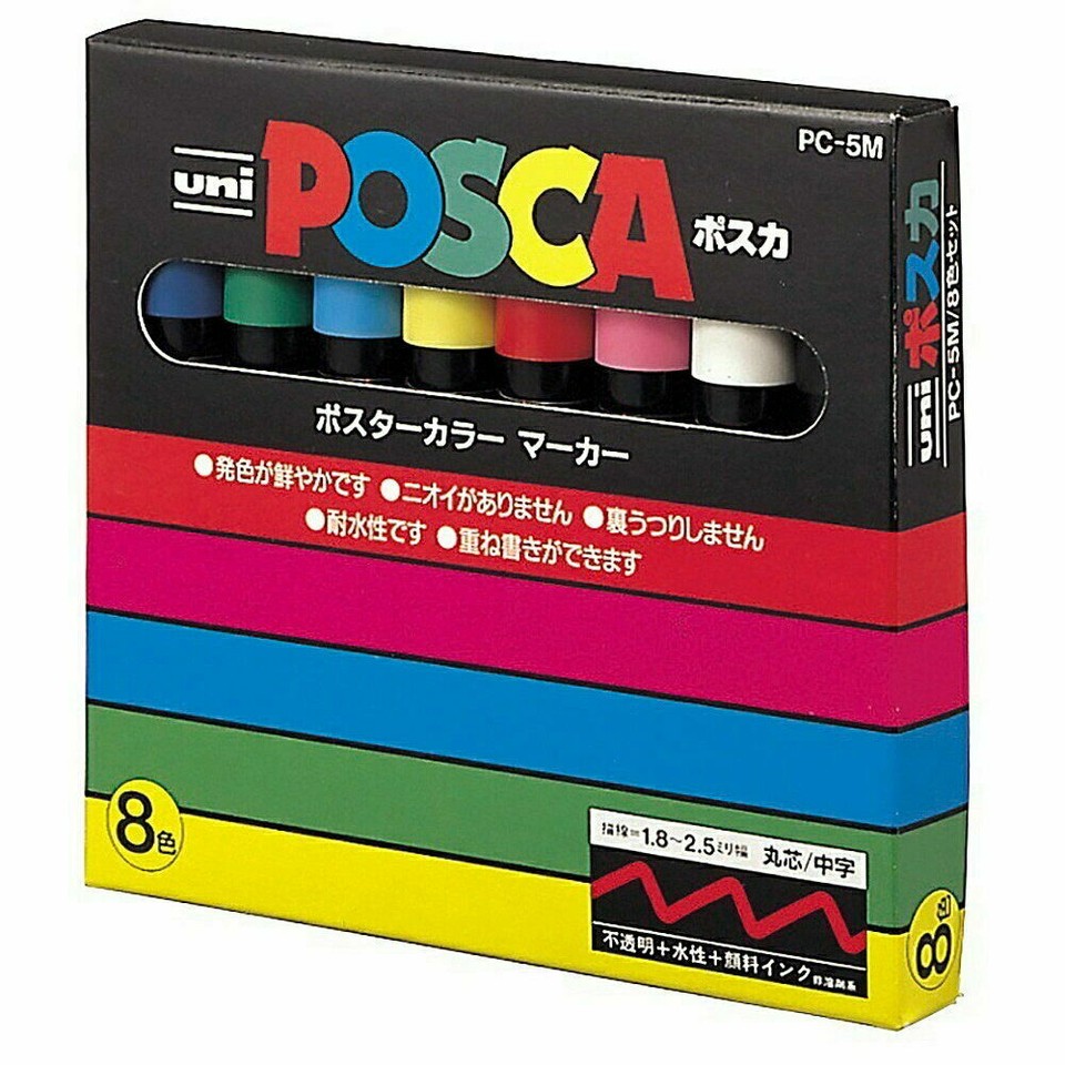 Uni posca Paint Marker Pen Extra Fine Point, Fine Point, Medium point ...