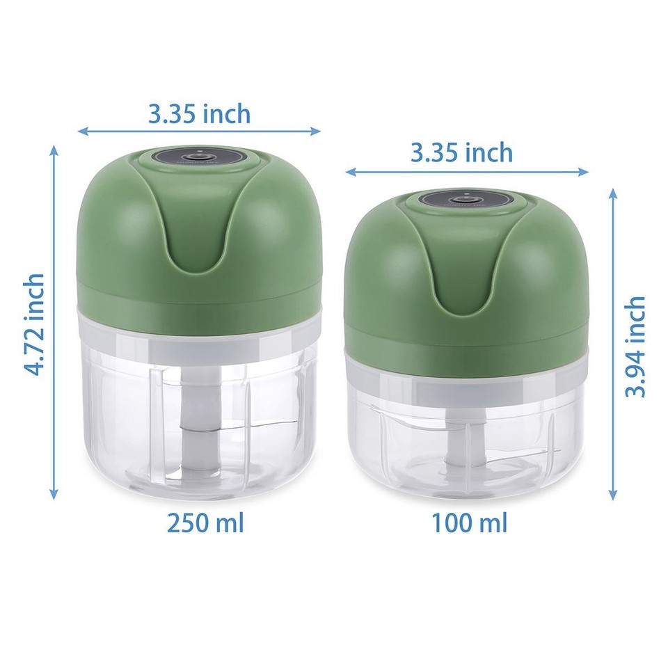Electric Mini Vegetable Garlic Onion Chopper Cutter Slicer Meat Grinder ...