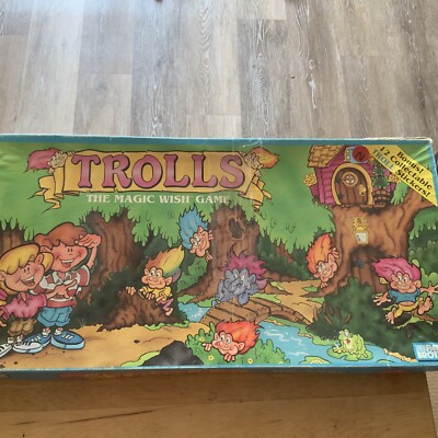 Rare Vtg Trolls The Magic Wish Game Parker Brothers 1992 99% Complete ...