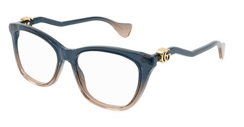 Authentic Gucci RX EyeGlasses GG1012O-002 Blue w/ Demo Lens 54mm "NEW ...