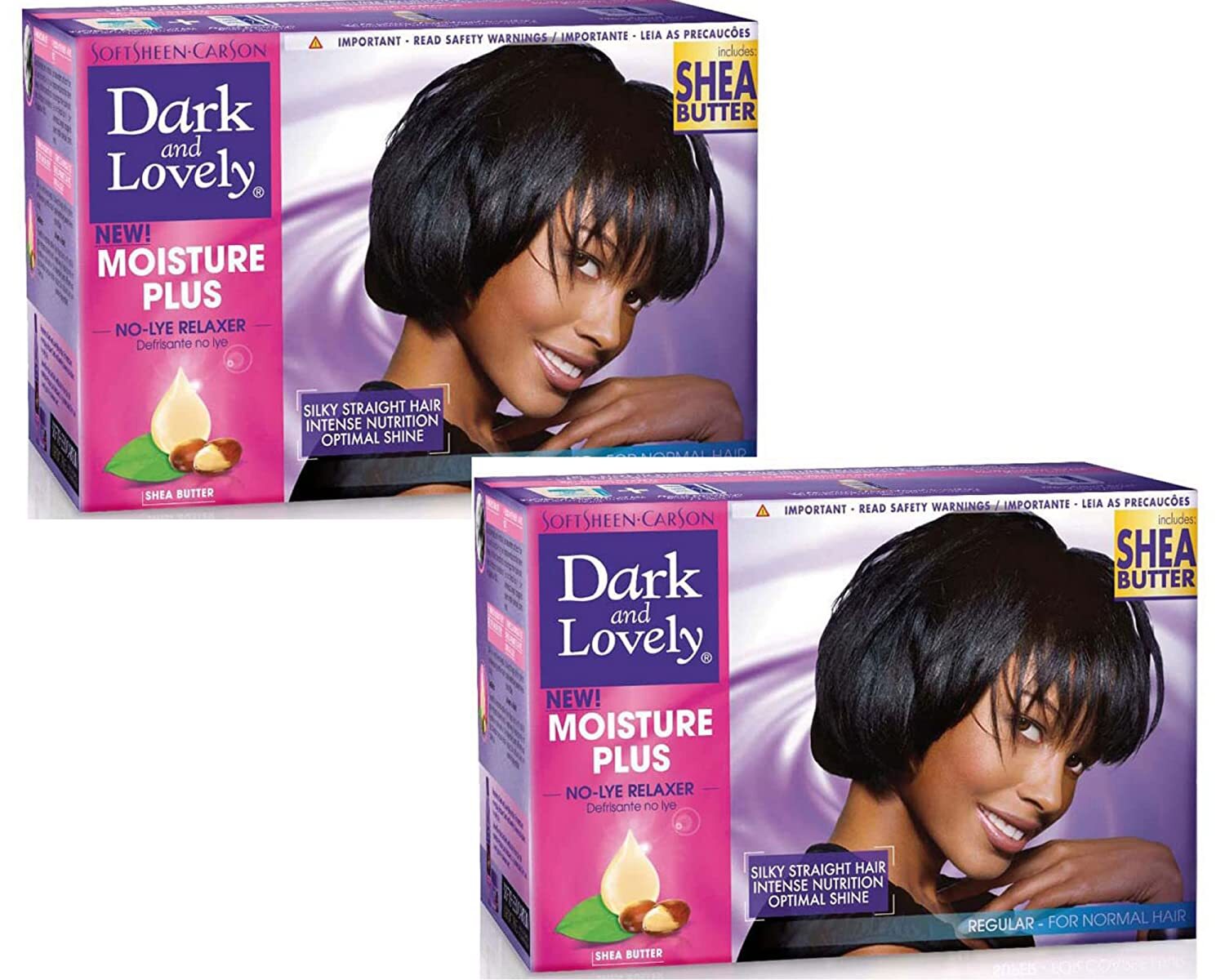 Dark and Lovely Moisture Plus No-Lye Relaxer Haar Entspannung Set ...