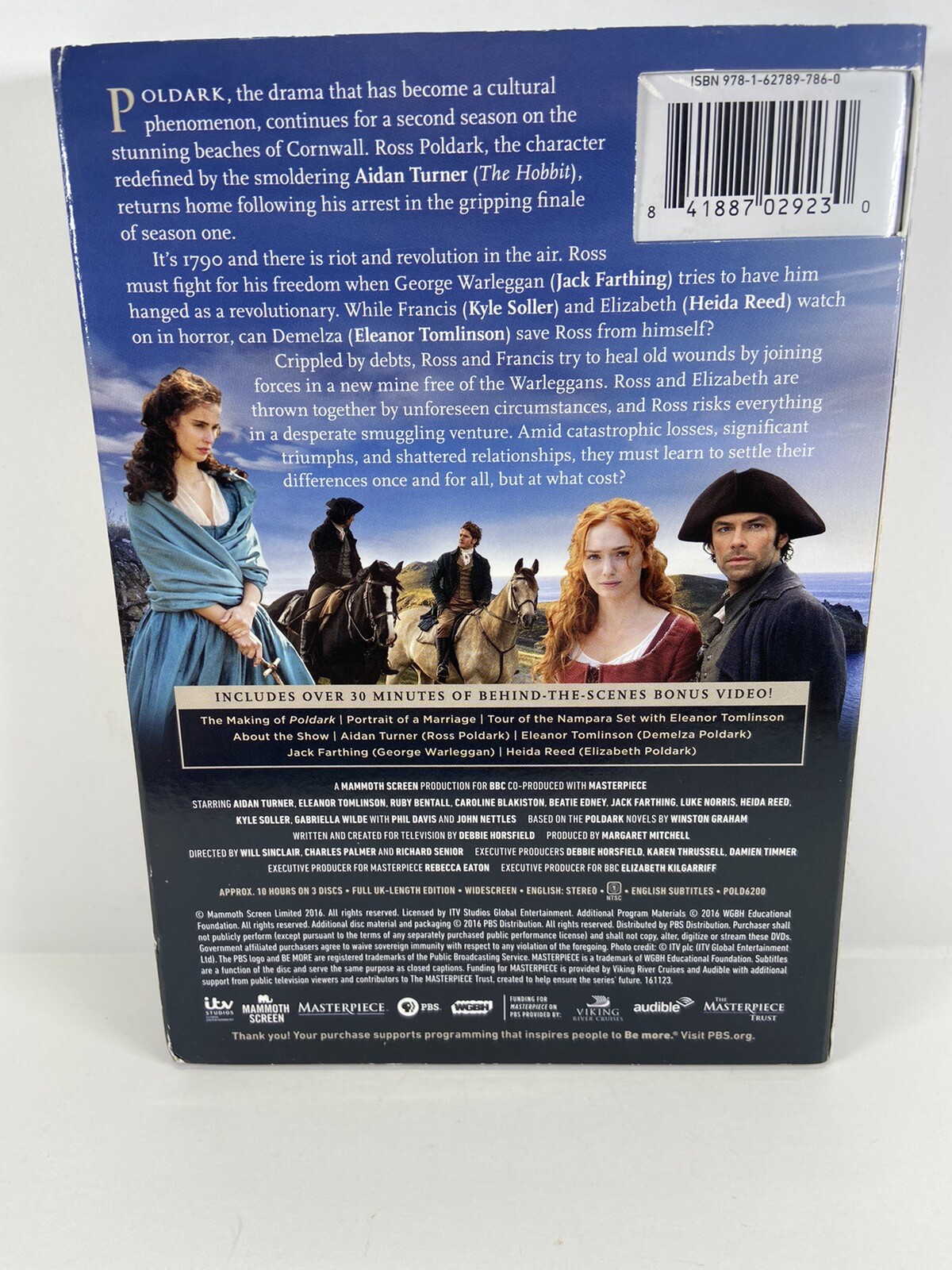 Poldark: Complete Season 2 --Masterpiece- Aidan Turner--New Sealed PBS ...