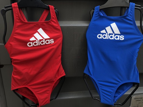 Girls Logo Adidas Bos Infinitex Swimmers Bathers Togs F/Post. Chlorine ...